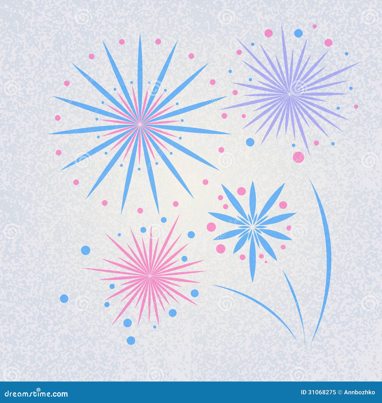 Retro Fireworks stock vector. Illustration of rocket - 31068275