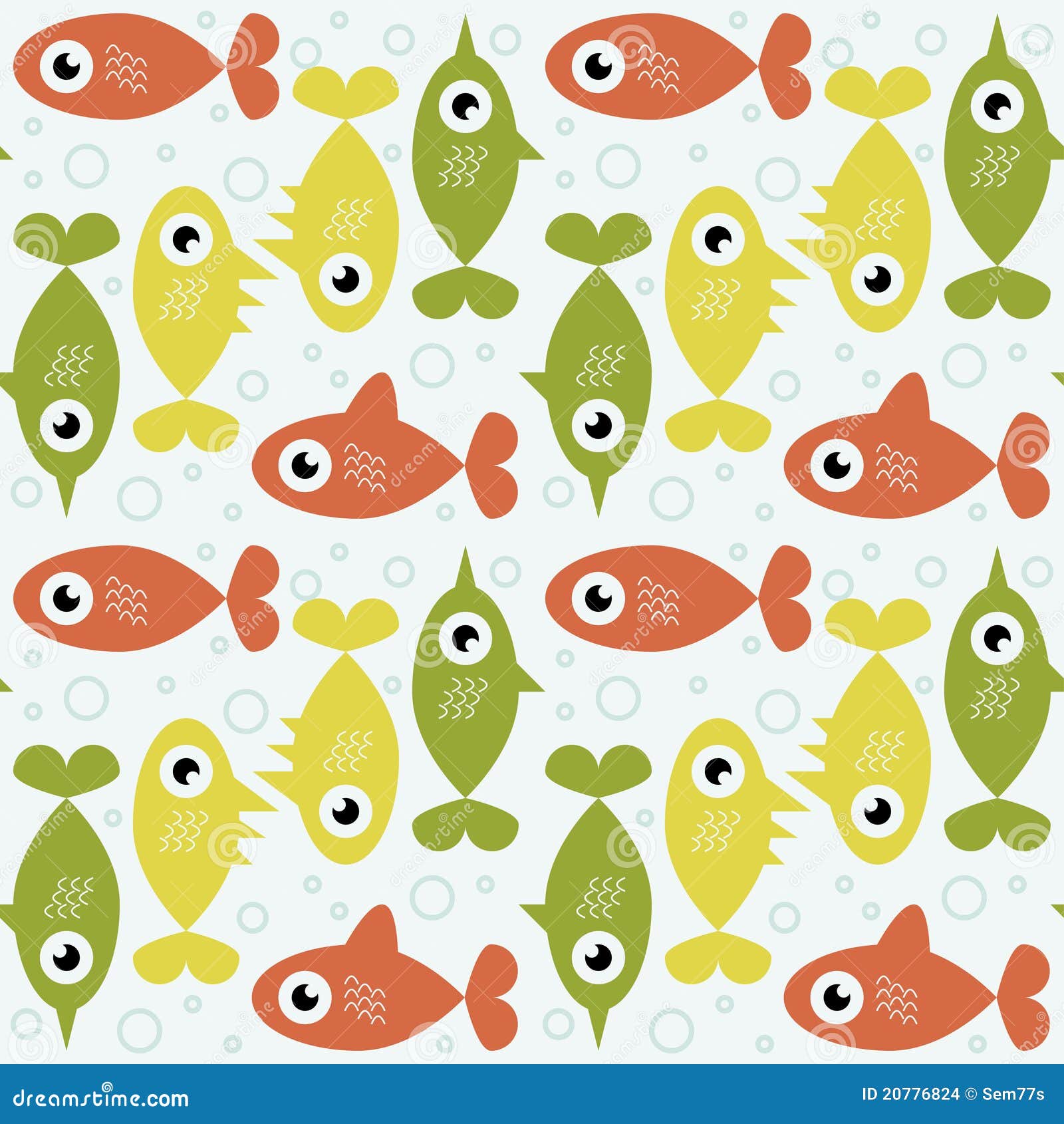 Retro fish background stock illustration. Illustration of tile - 20776824