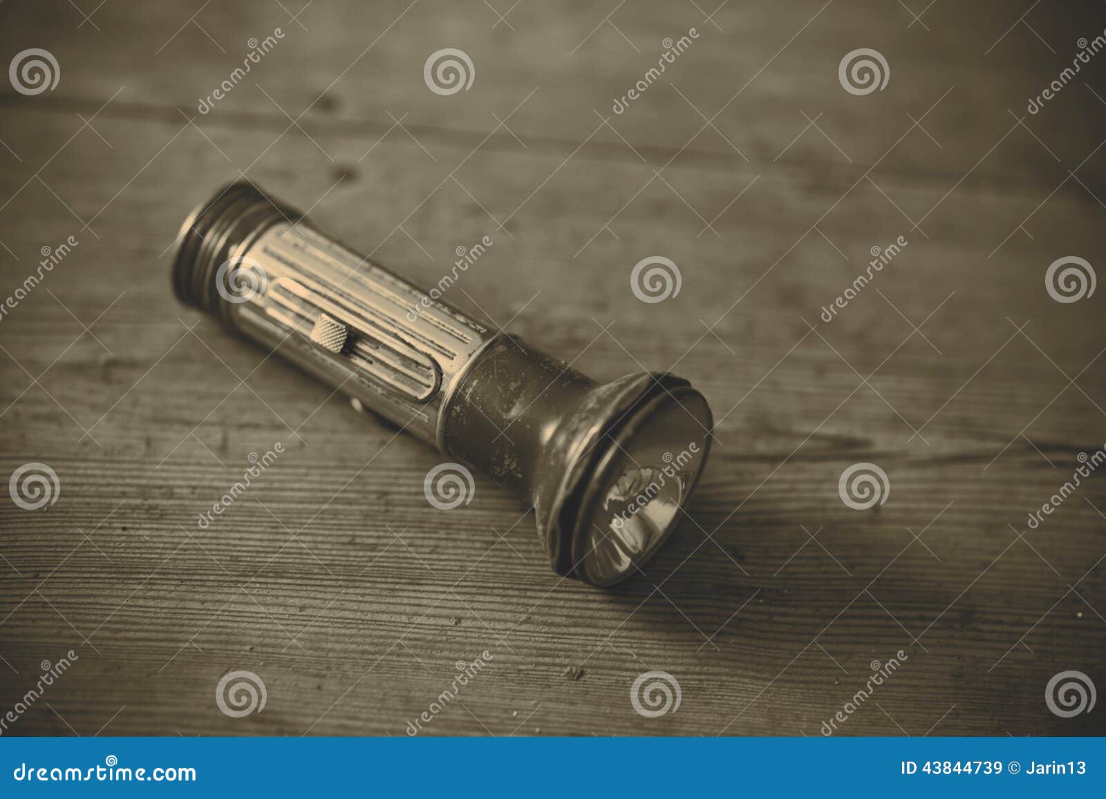 Retro flashlight stock image. Image of floor, bulb, flashlight - 43844739