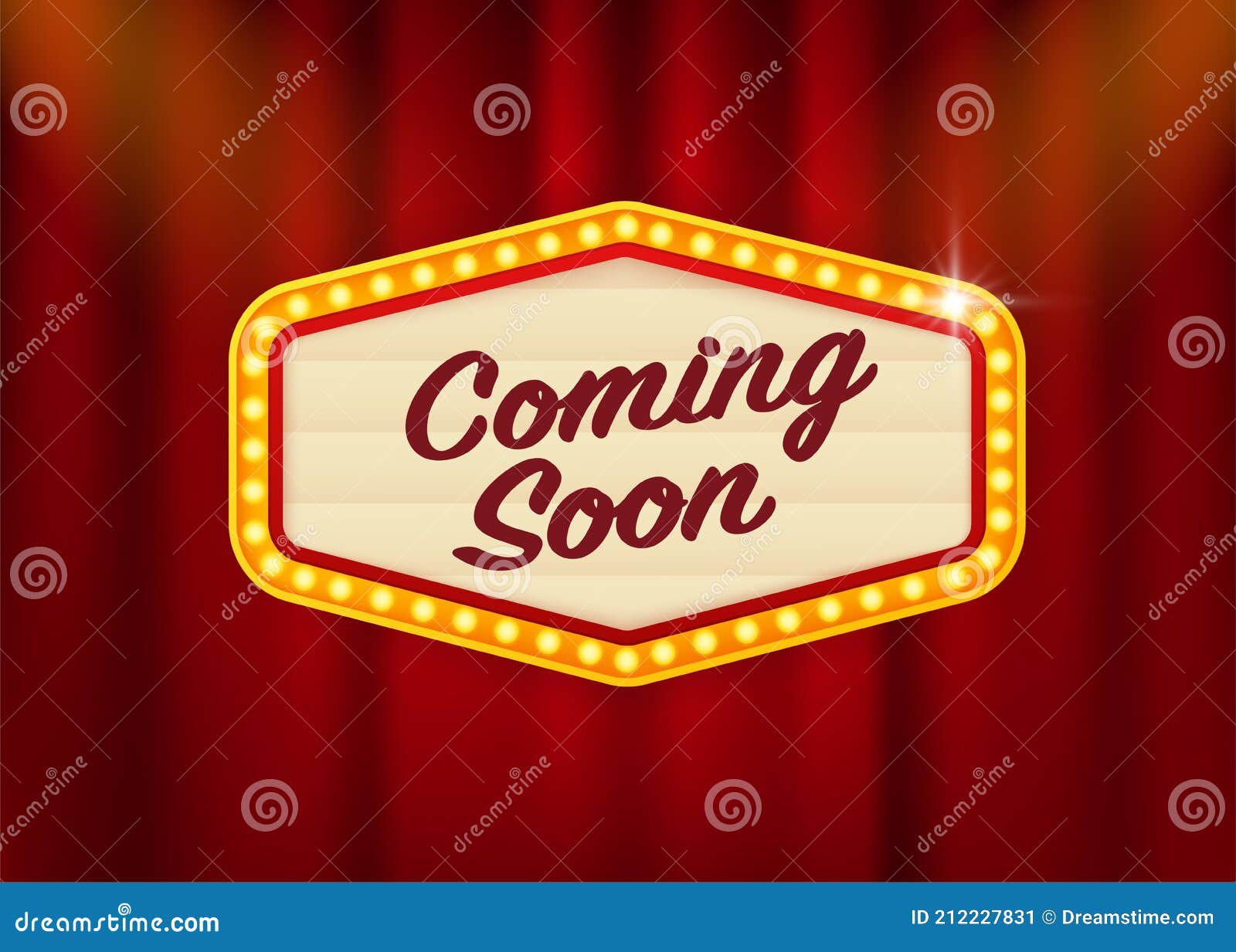 Retro Coming Soon, Great Design For Any Purposes. Marketing Concept ...