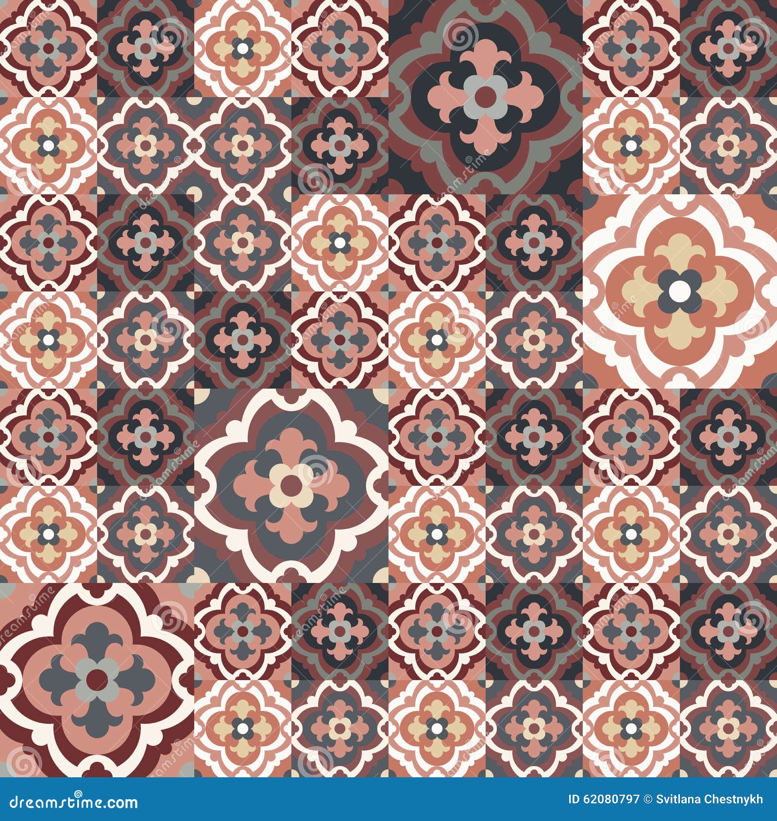 Retro Floor Tiles patern stock vector. Illustration of decorative ...