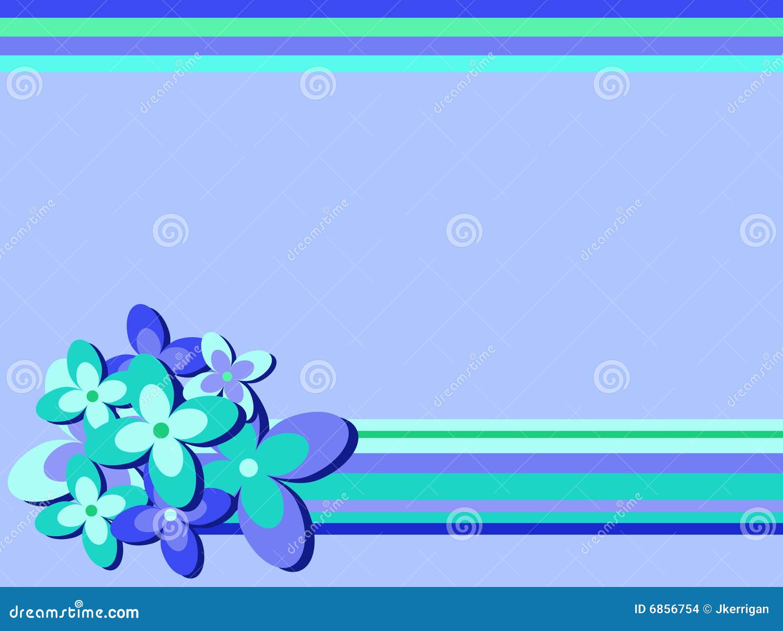 Retro Floral Border stock vector. Illustration of border - 6856754
