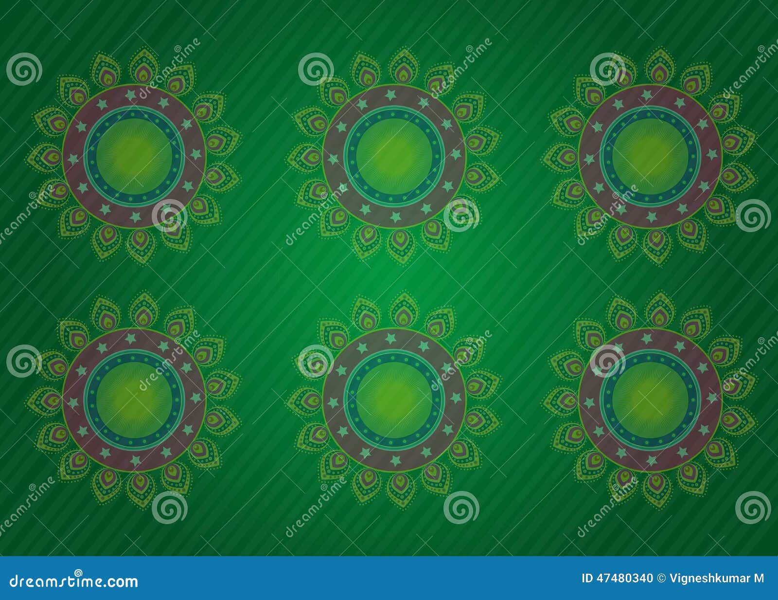 Retro flower design stock illustration. Illustration of color - 47480340
