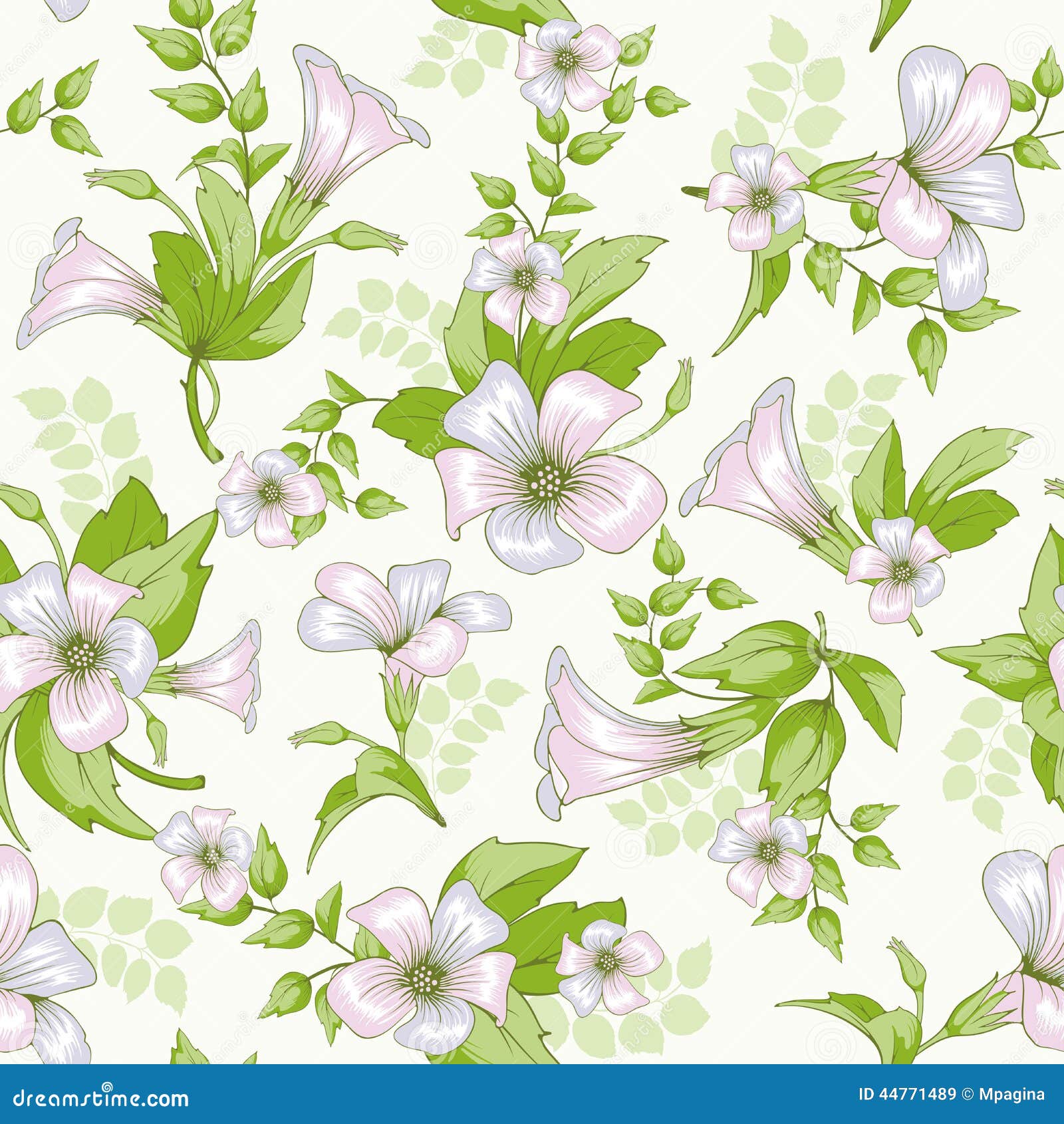 Retro Flower Seamless Pattern - Wildflowers Stock Vector - Illustration ... Retro Flower Seamless Pattern - Wildflowers Stock Vector - Illustration ...