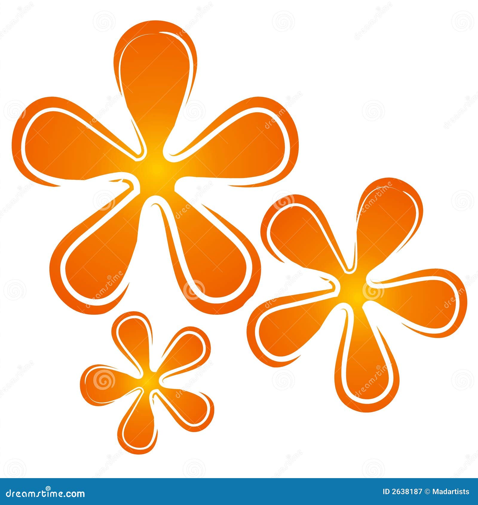 Retro Flowers Floral Pattern 1 Stock Illustration - Illustration of ...