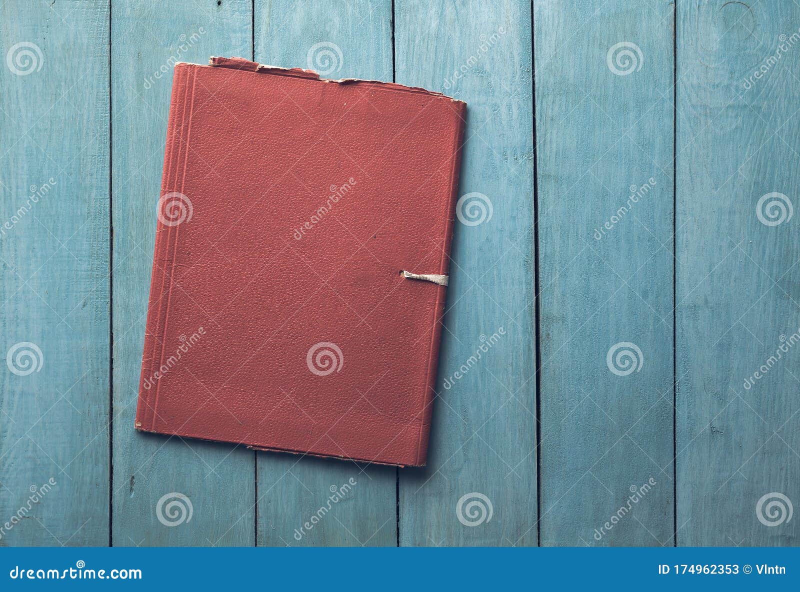 Folder on Blue Wooden Background Stock Image - Image of folder, paper ...