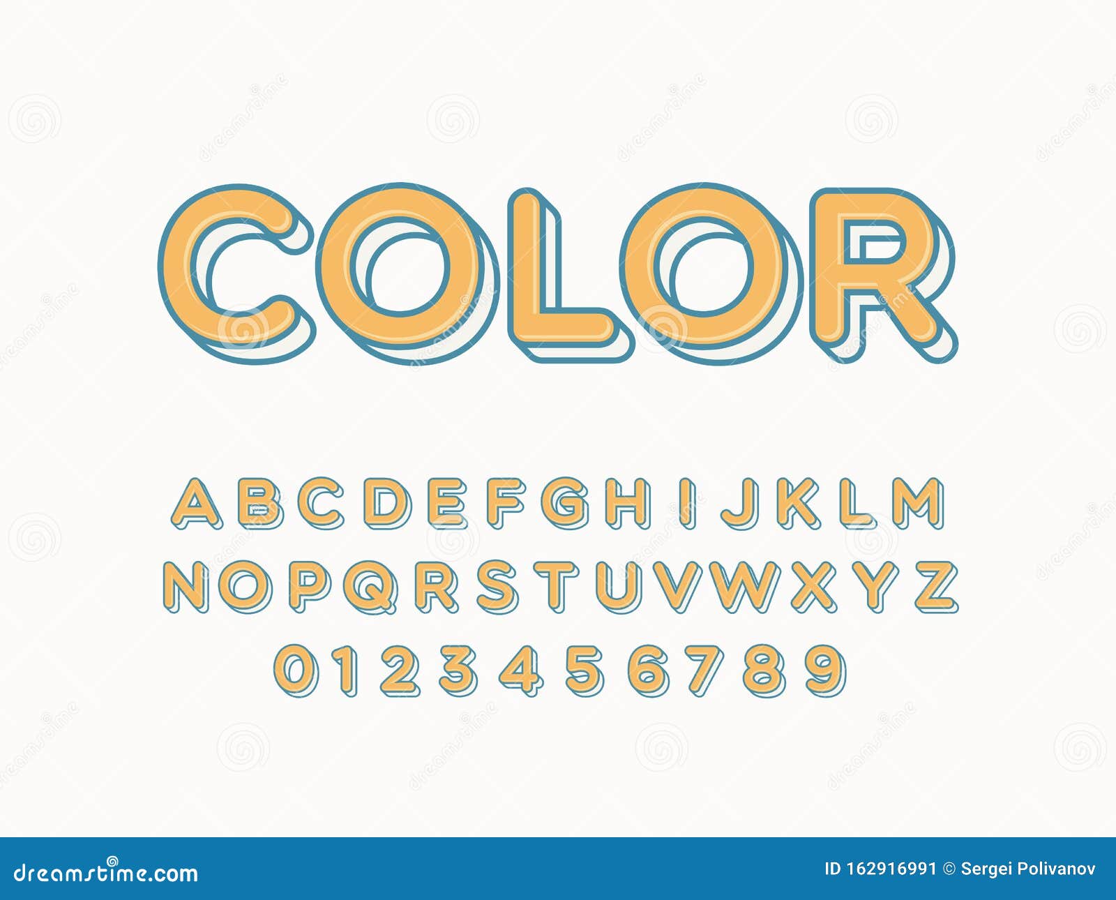 Retro Font and Alphabet. Stock Vector Illustration Stock Vector ...