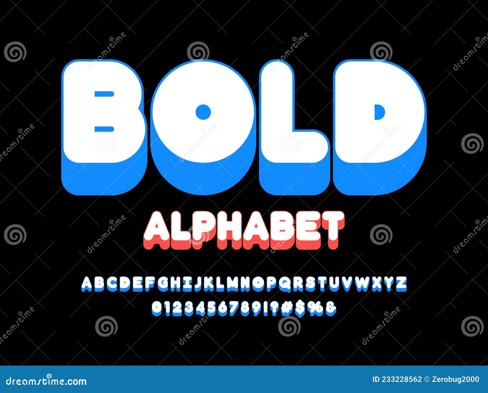 Retro font stock vector. Illustration of text, retro - 233228562
