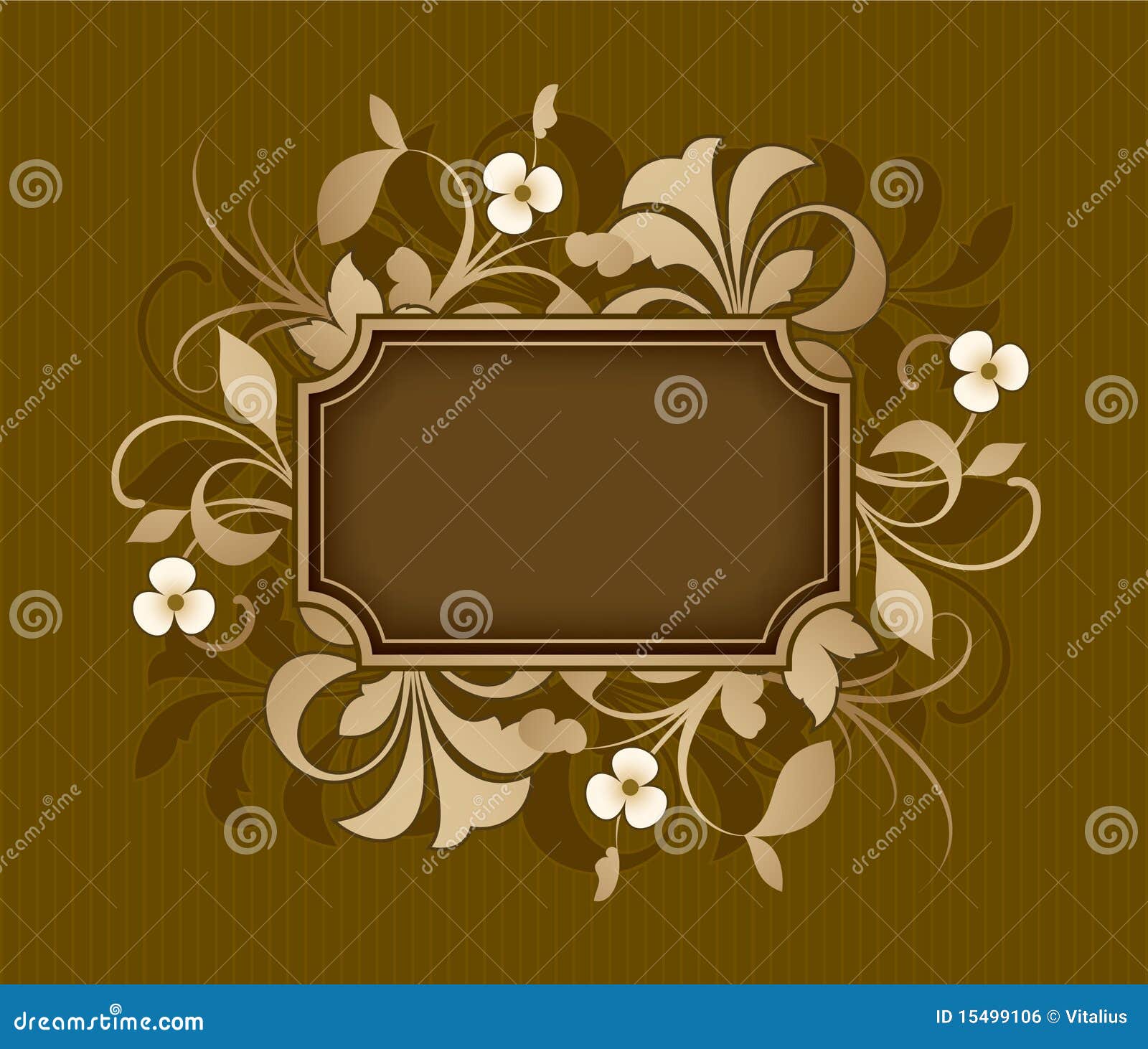 Retro frame stock vector. Illustration of decoration - 15499106