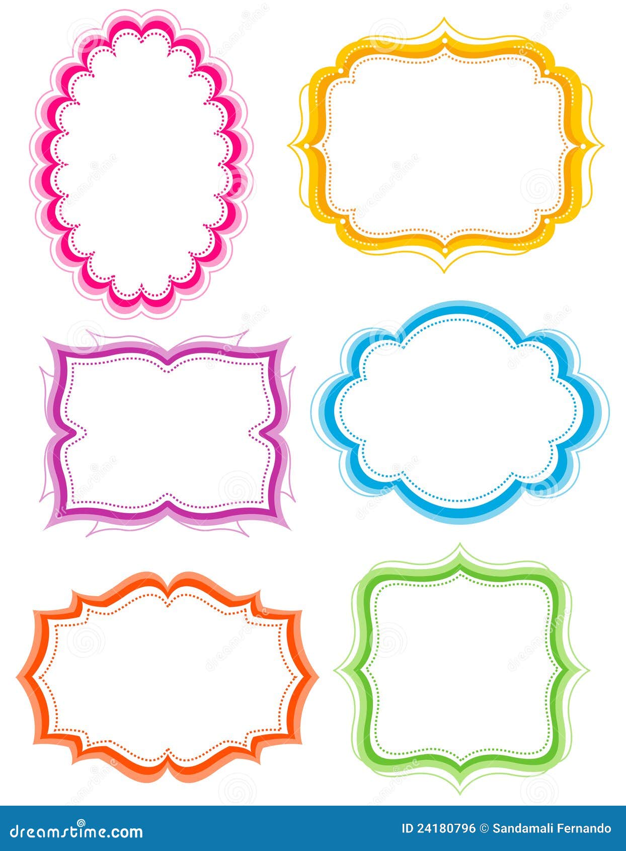 Retro frame stock vector. Illustration of artistic, decoration - 24180796