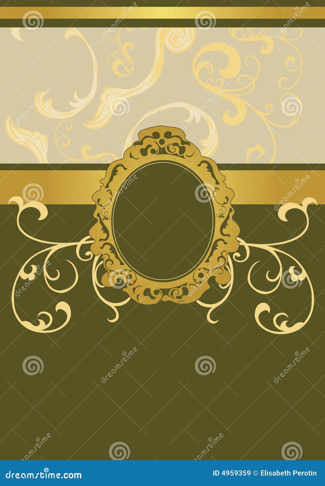 Retro frame stock vector. Illustration of vintage, ornamental - 4959359