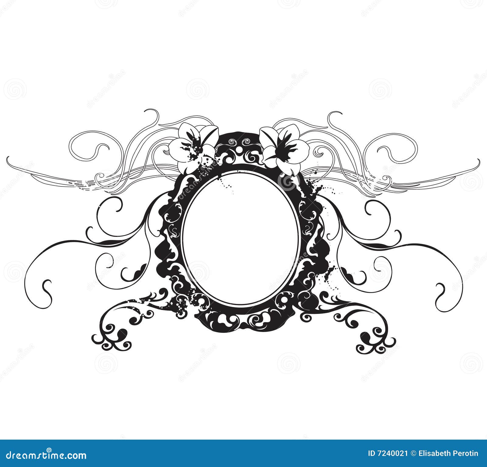 Retro frame stock vector. Illustration of artistic, graphic - 7240021