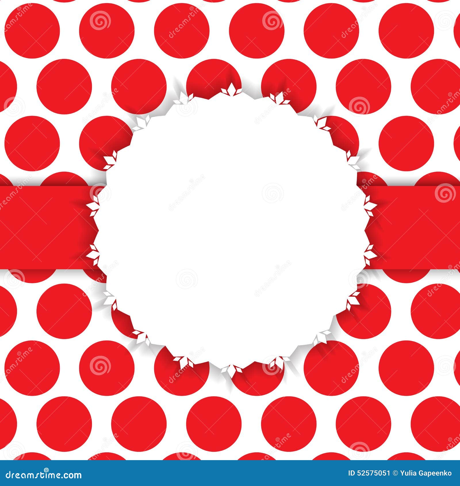 Retro Frame on Cute Background Vector Illustration Stock Vector ...