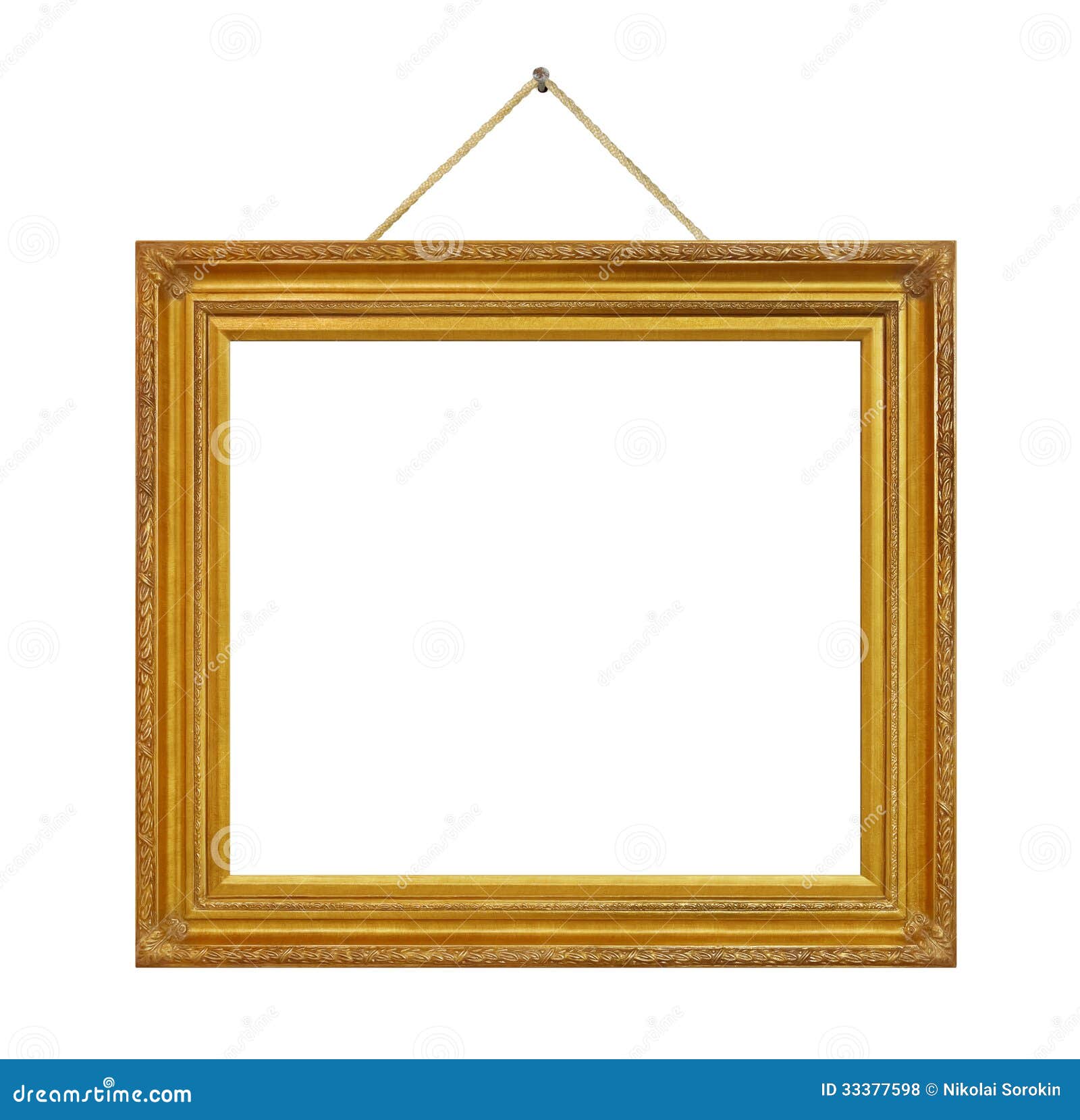 Retro frame on string stock photo. Image of empty, frame - 33377598