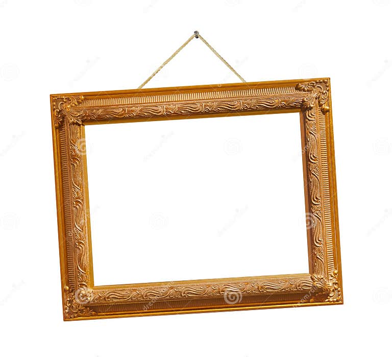 Retro frame on string stock image. Image of blank, antique - 36055069