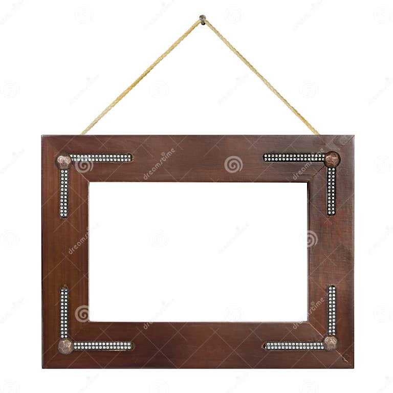 Retro frame on string stock image. Image of object, fashion - 49329707