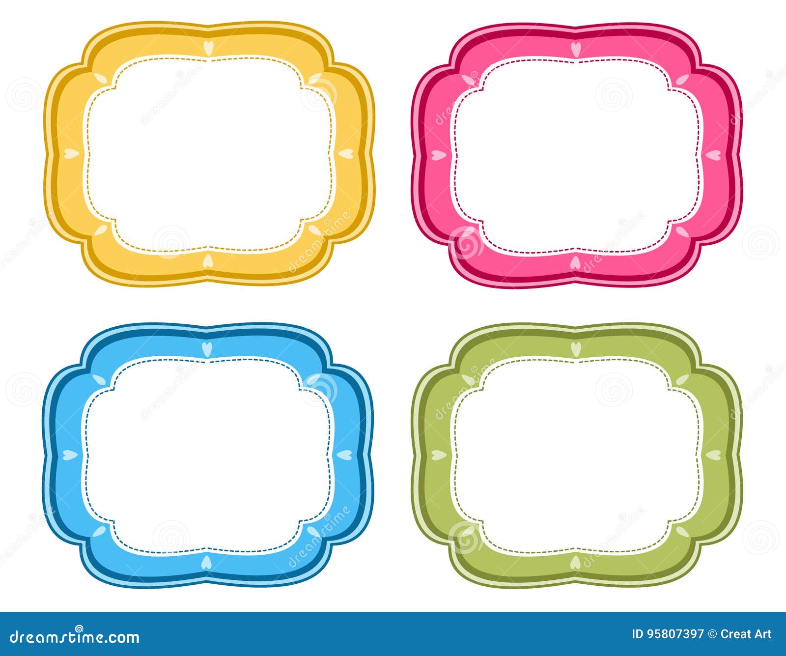 Retro Frames Vector Illustration | CartoonDealer.com #8719436