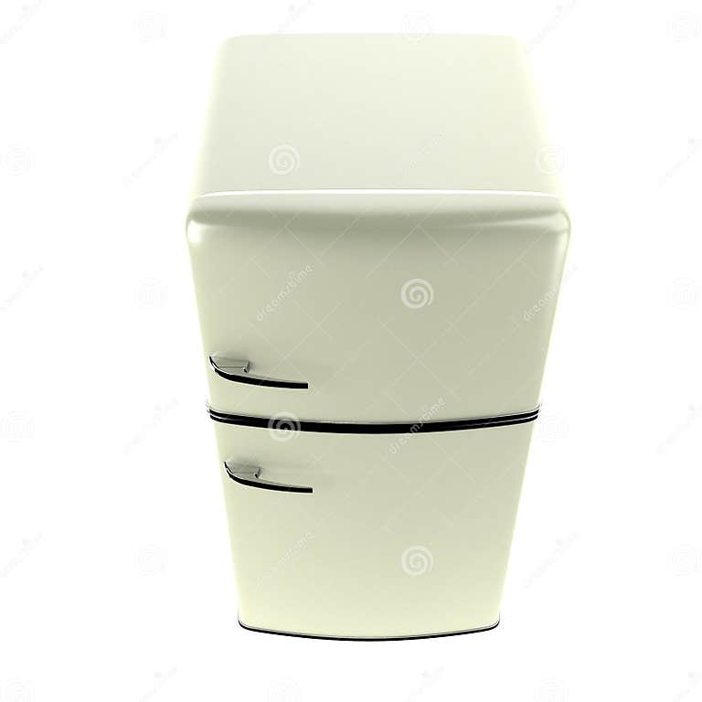 Retro fridge top view stock illustration. Illustration of cuisine ...