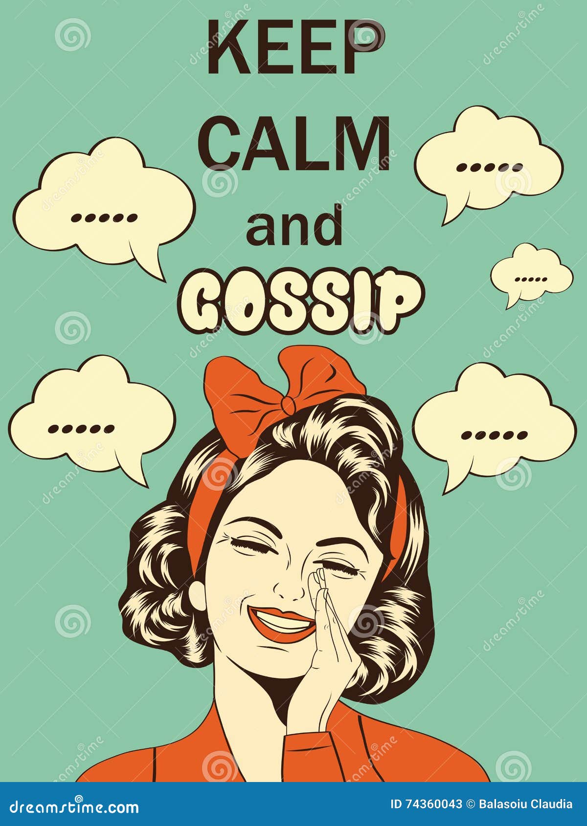 Retro Funny Illustration with Massage Stock Vector - Illustration of ...