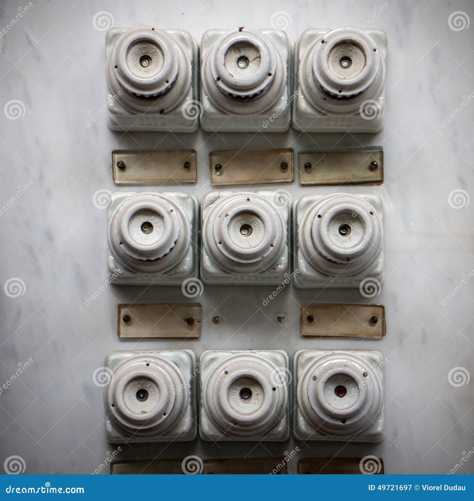 Retro fuses panel stock image. Image of fixture, high - 49721697