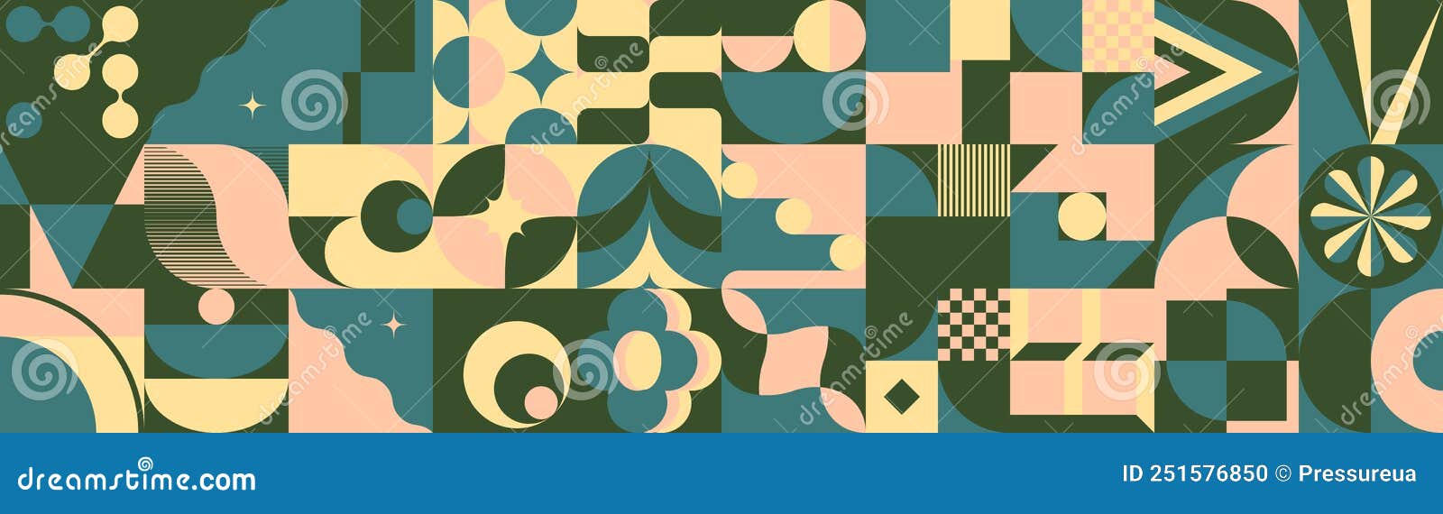 Retro Future Inspired Artwork Made with Abstract Vector Graphics and ...