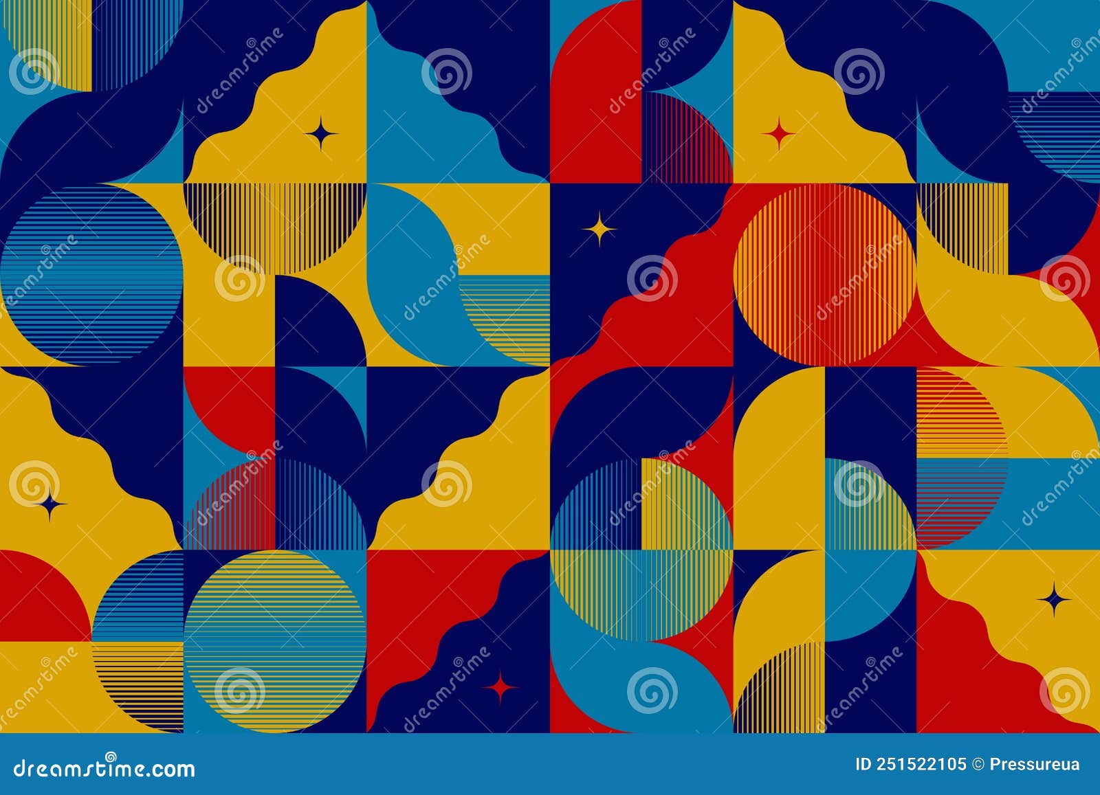 Retro Future Inspired Artwork Made with Abstract Vector Graphics and ...