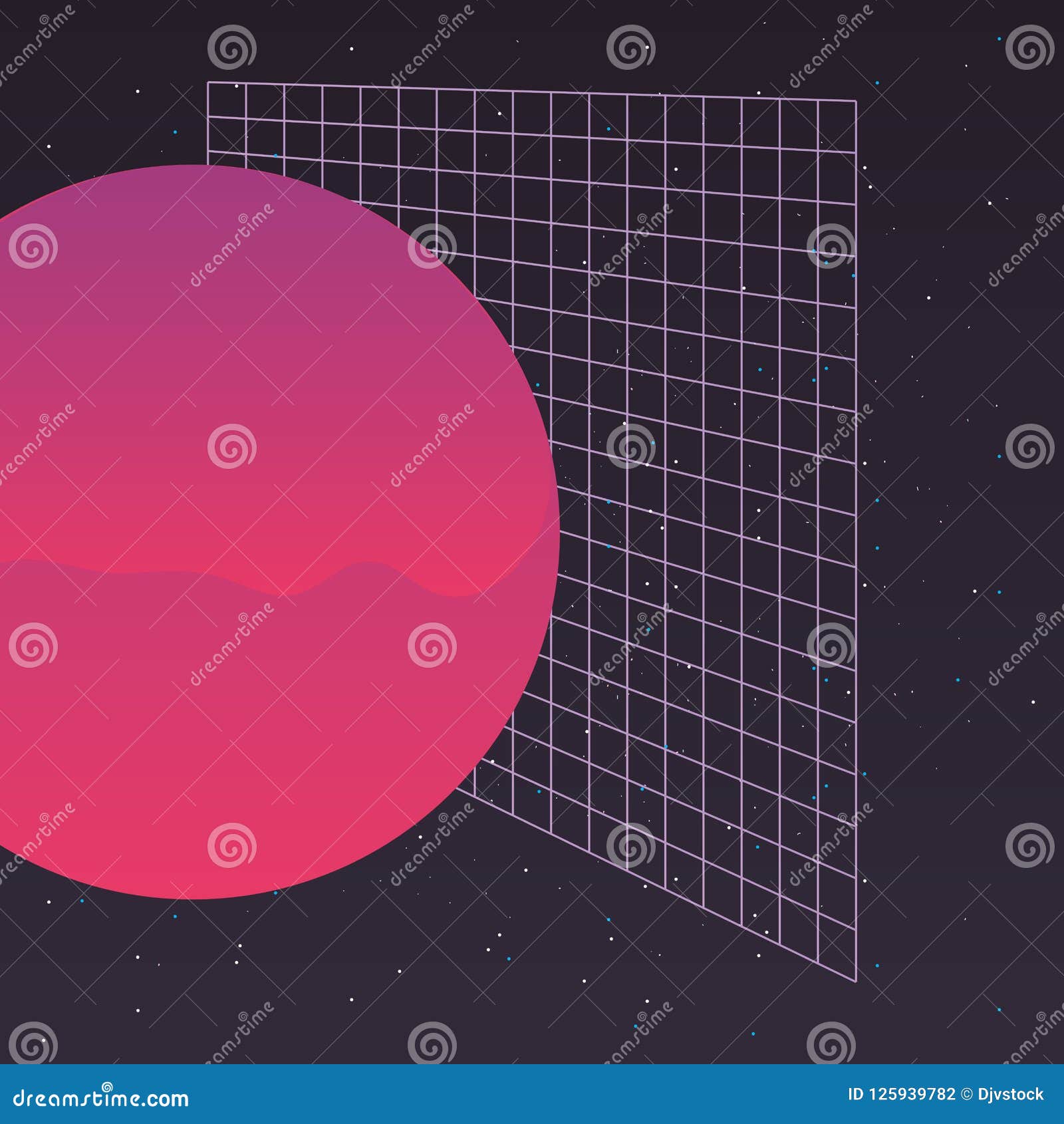 Retro Future Label with Sun Stock Vector - Illustration of style ...