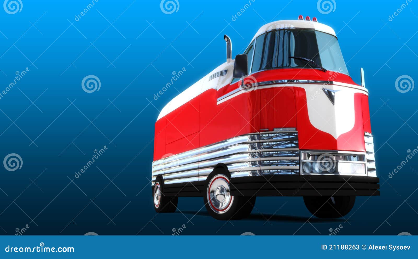 Retro futuristic bus stock illustration. Illustration of ride - 21188263