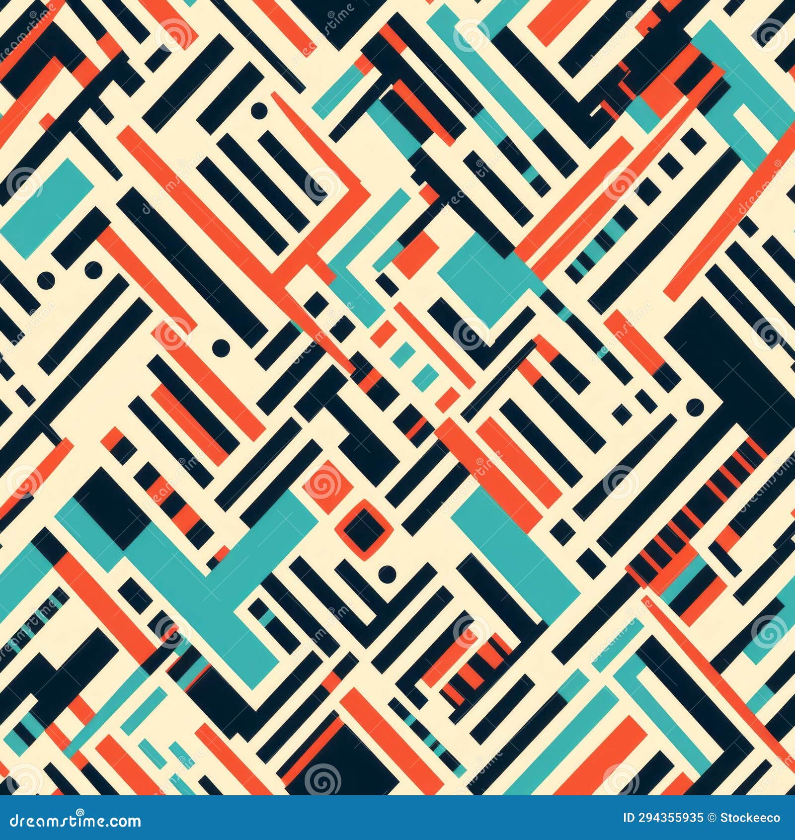 Retro-futuristic Cyberpunk Pattern With Abstract Constructivism Royalty ...