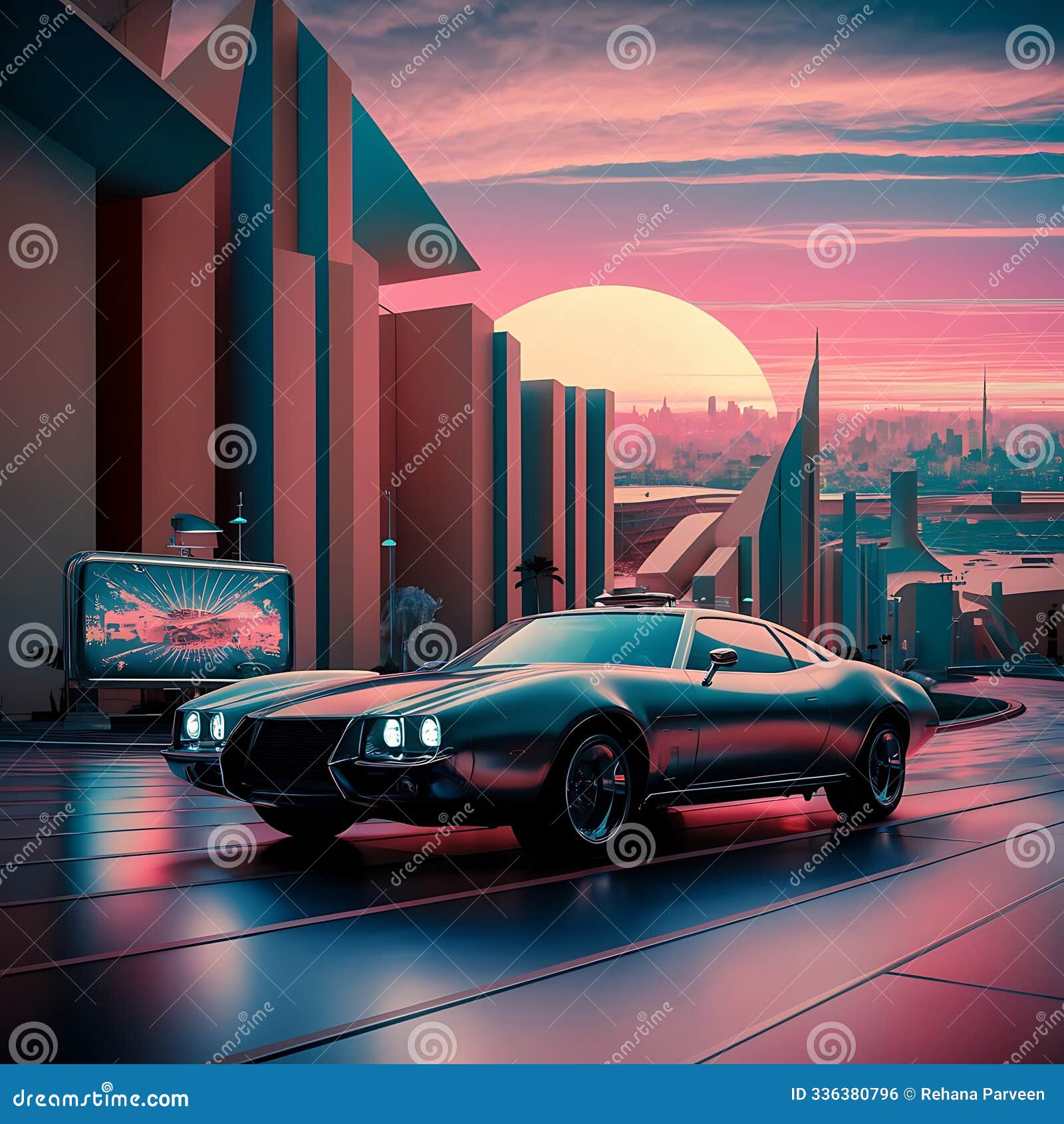 Retro Futuristic Elements,Retro Futuristic Background,Retro Futuristic ...