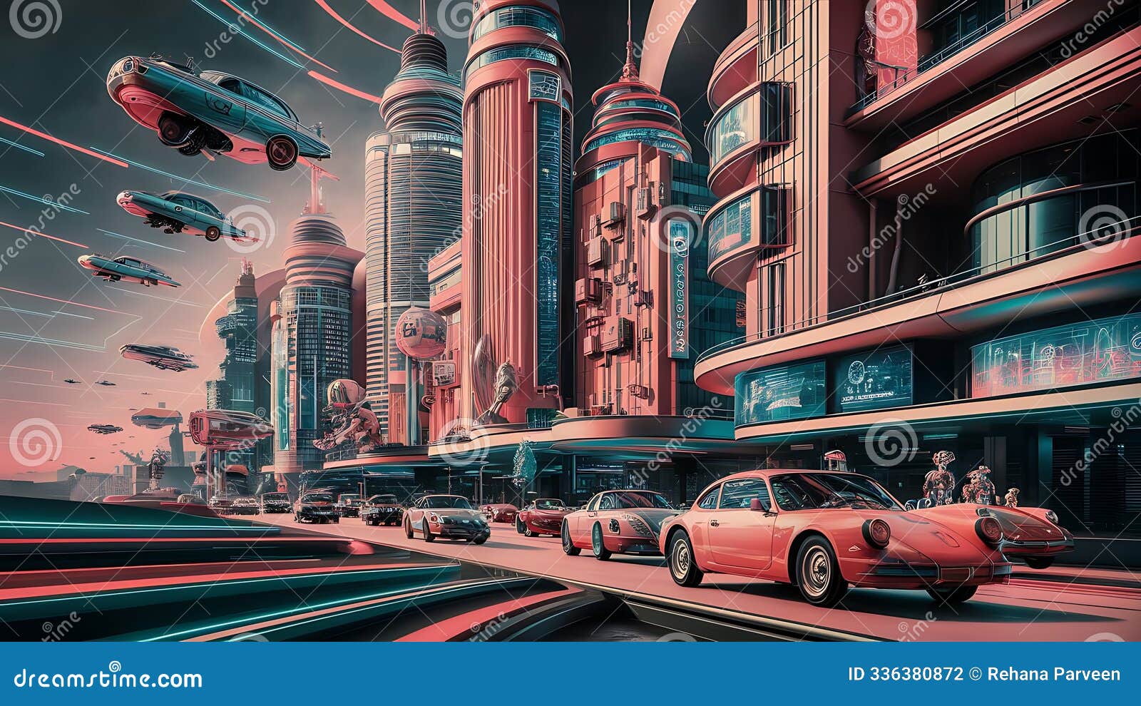 Retro Futuristic Elements,Retro Futuristic Background,Retro Futuristic ...