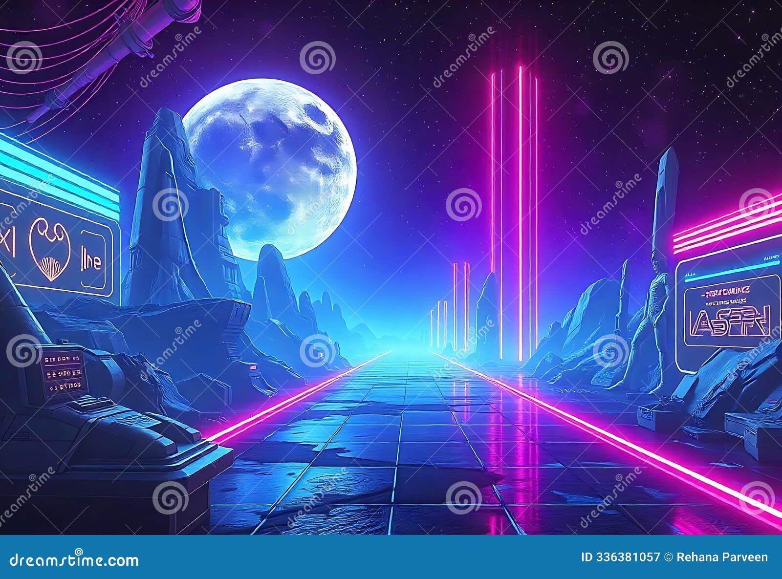 Retro Futuristic Elements,Retro Futuristic Background,Retro Futuristic ...