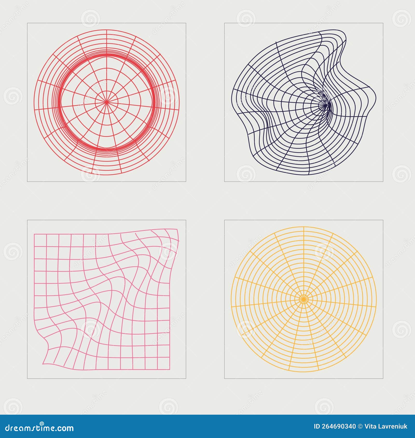 Retro Futuristic Elements for Design. Extraordinary Graphic Assets ...