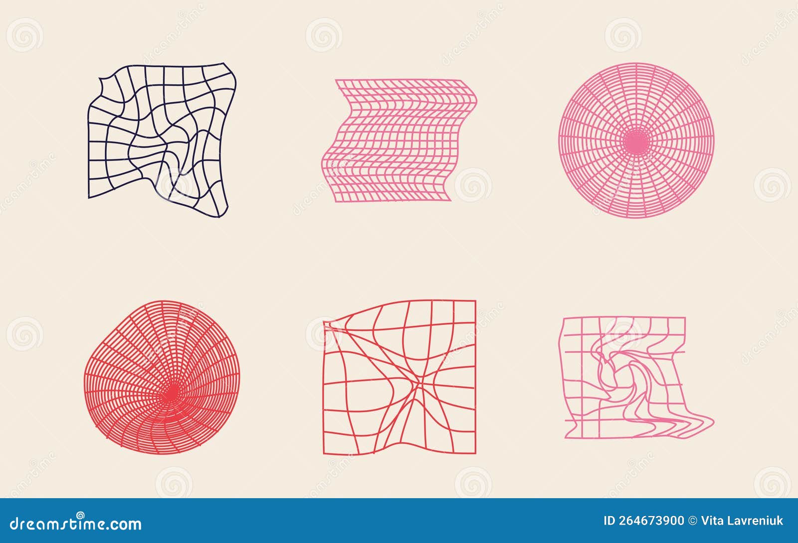 Retro Futuristic Elements for Design. Extraordinary Graphic Assets ...