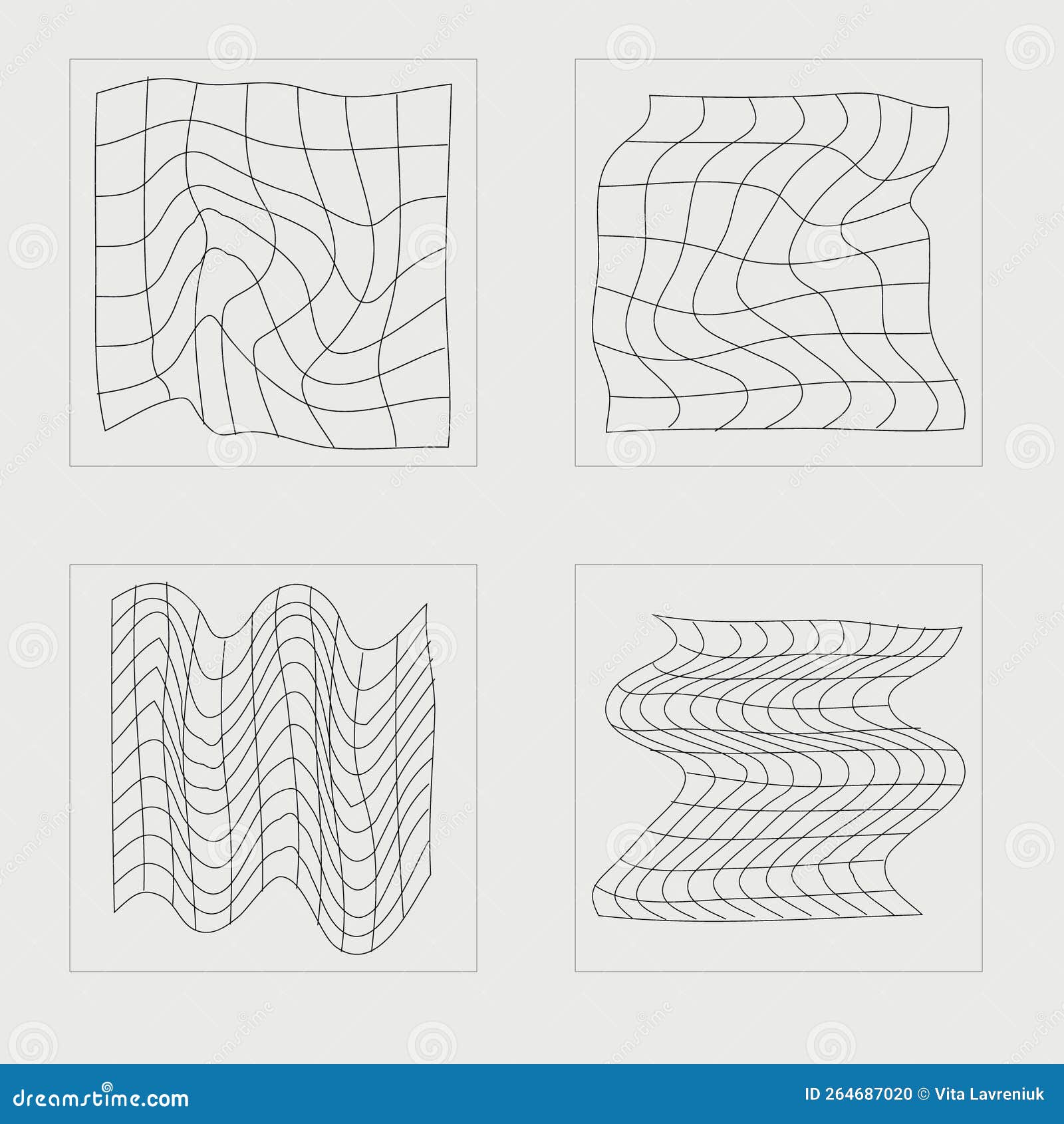 Retro Futuristic Elements for Design. Trendy Geometric Postmodern ...