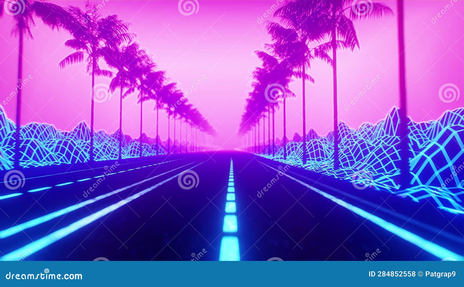 Retro Futuristic, Retro Wave, Synthwave Stock Footage - Video of music ...