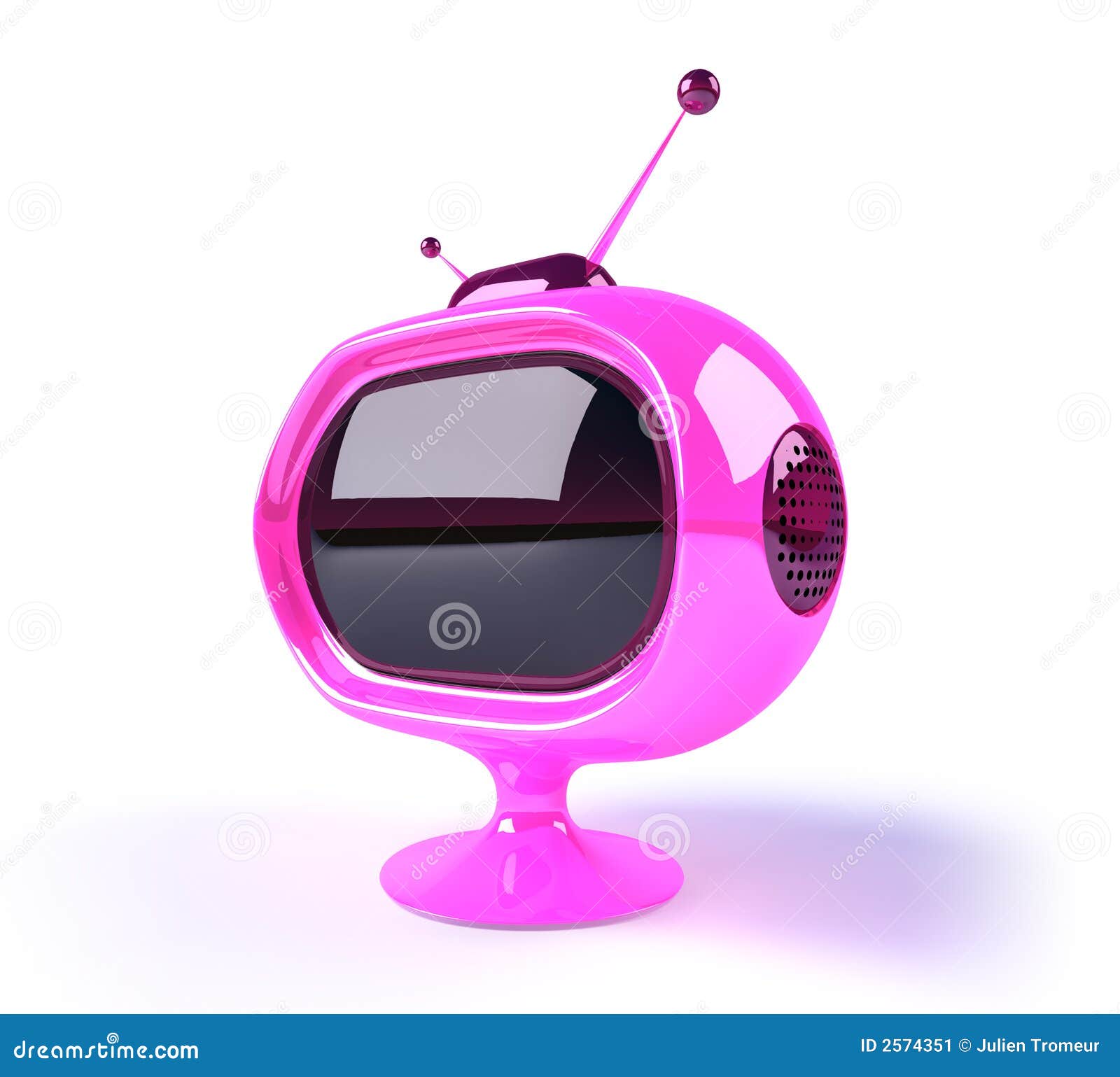 Retro futuristic tv stock illustration. Illustration of entertainment ...