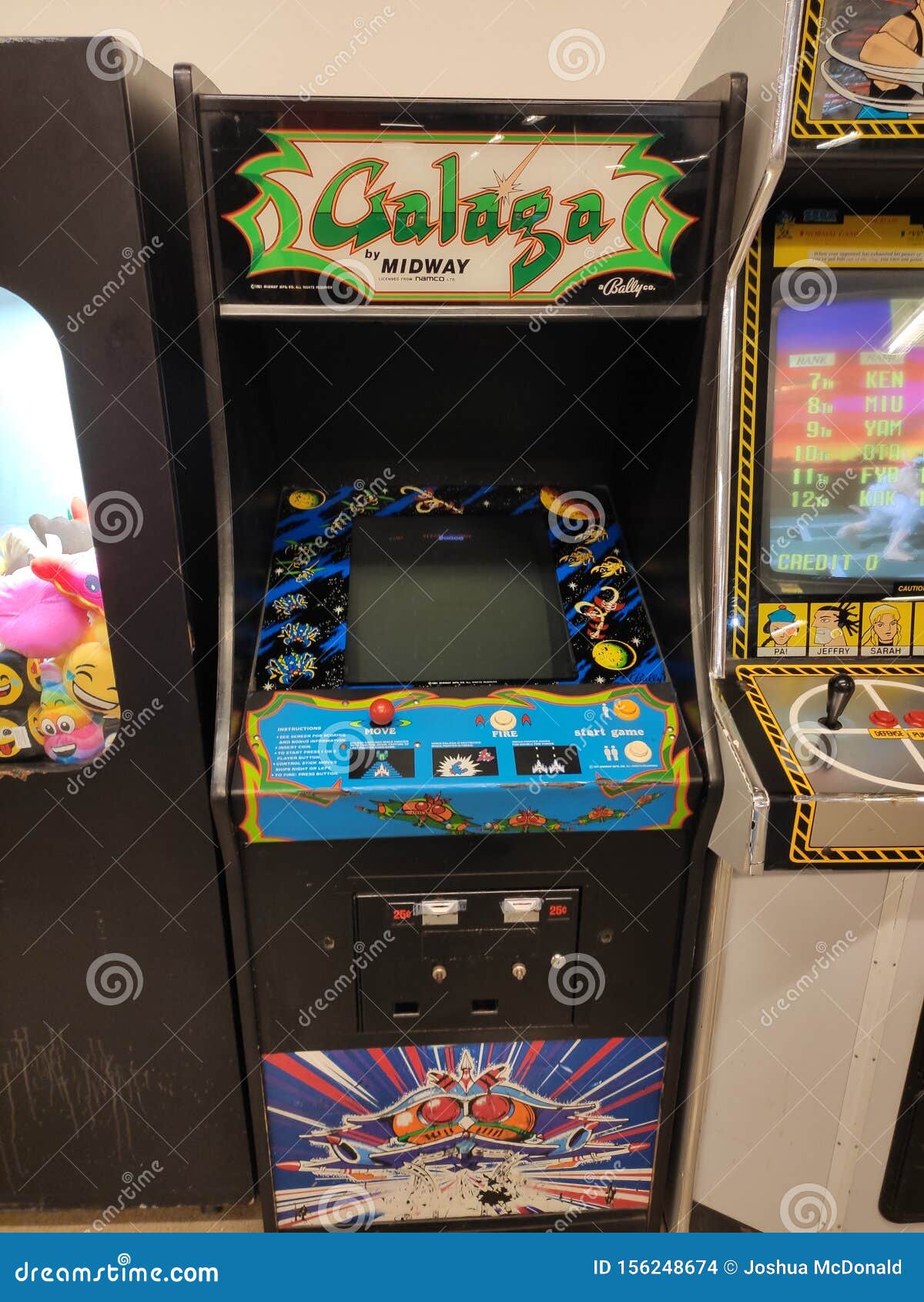 Retro Galaga Machine editorial stock image. Image of galaga - 156248674