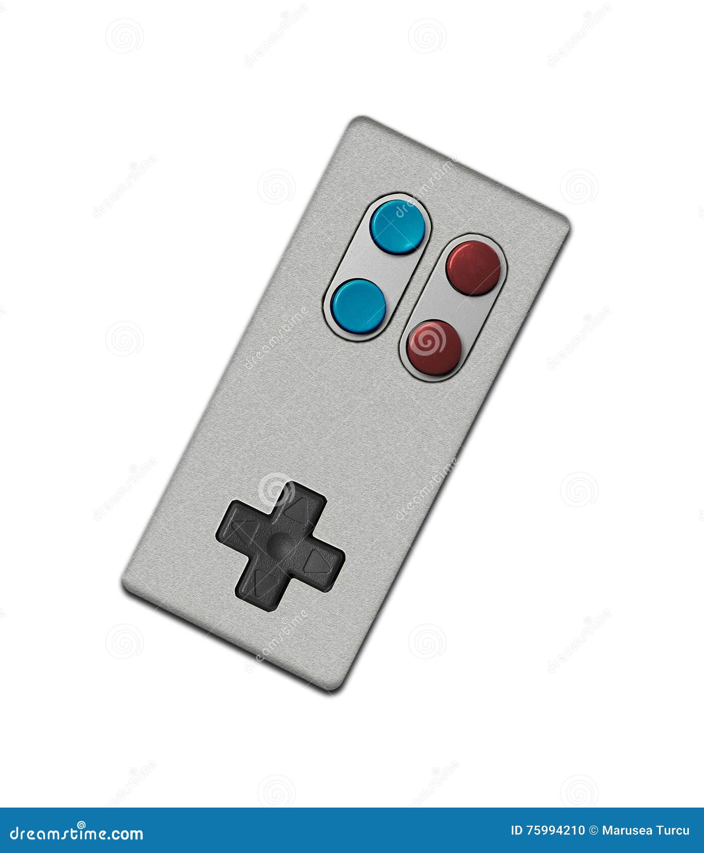 Retro Game Controller Joystick Stock Illustration - Illustration of ...