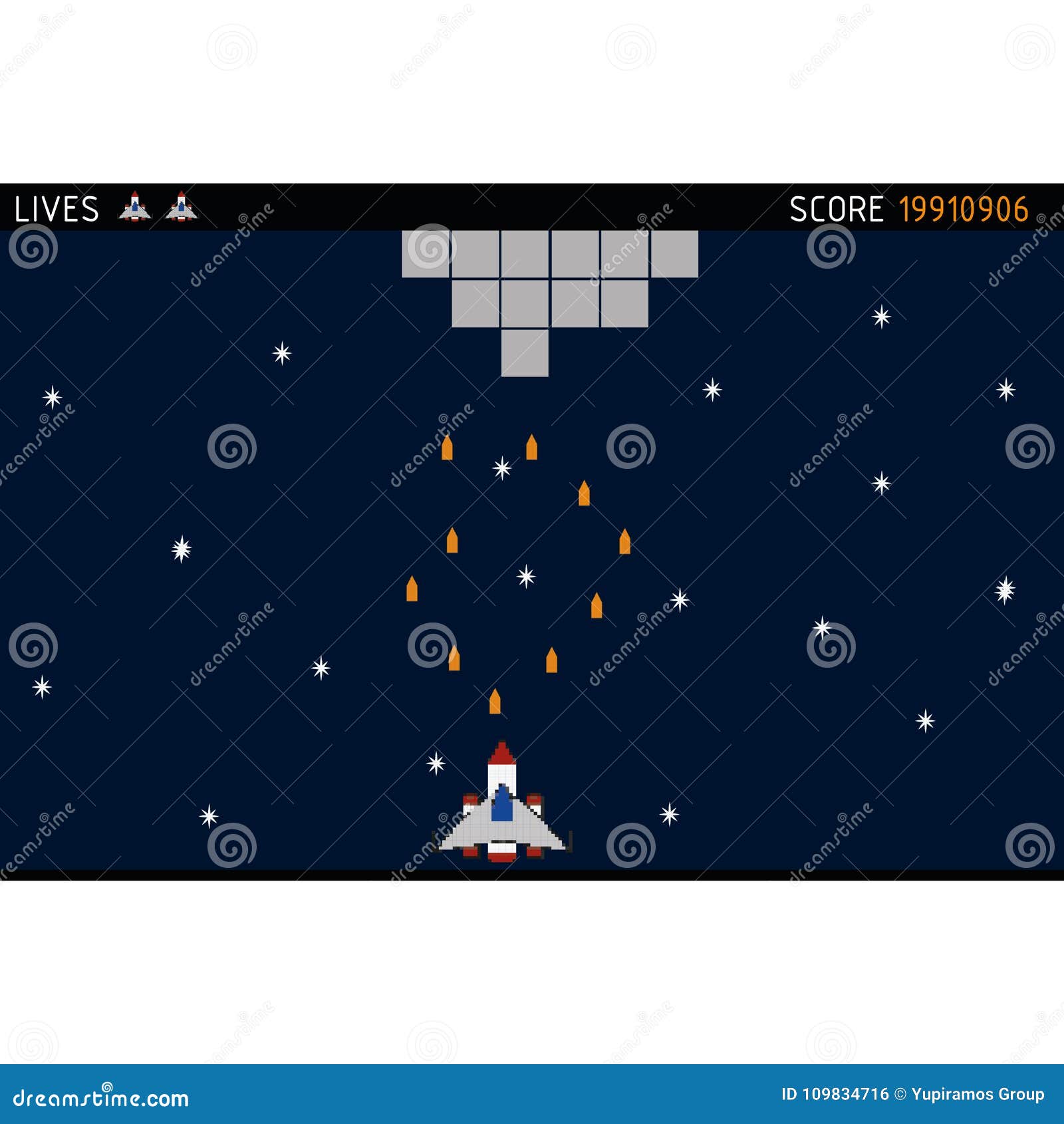 Retro game design stock vector. Illustration of icon - 109834716