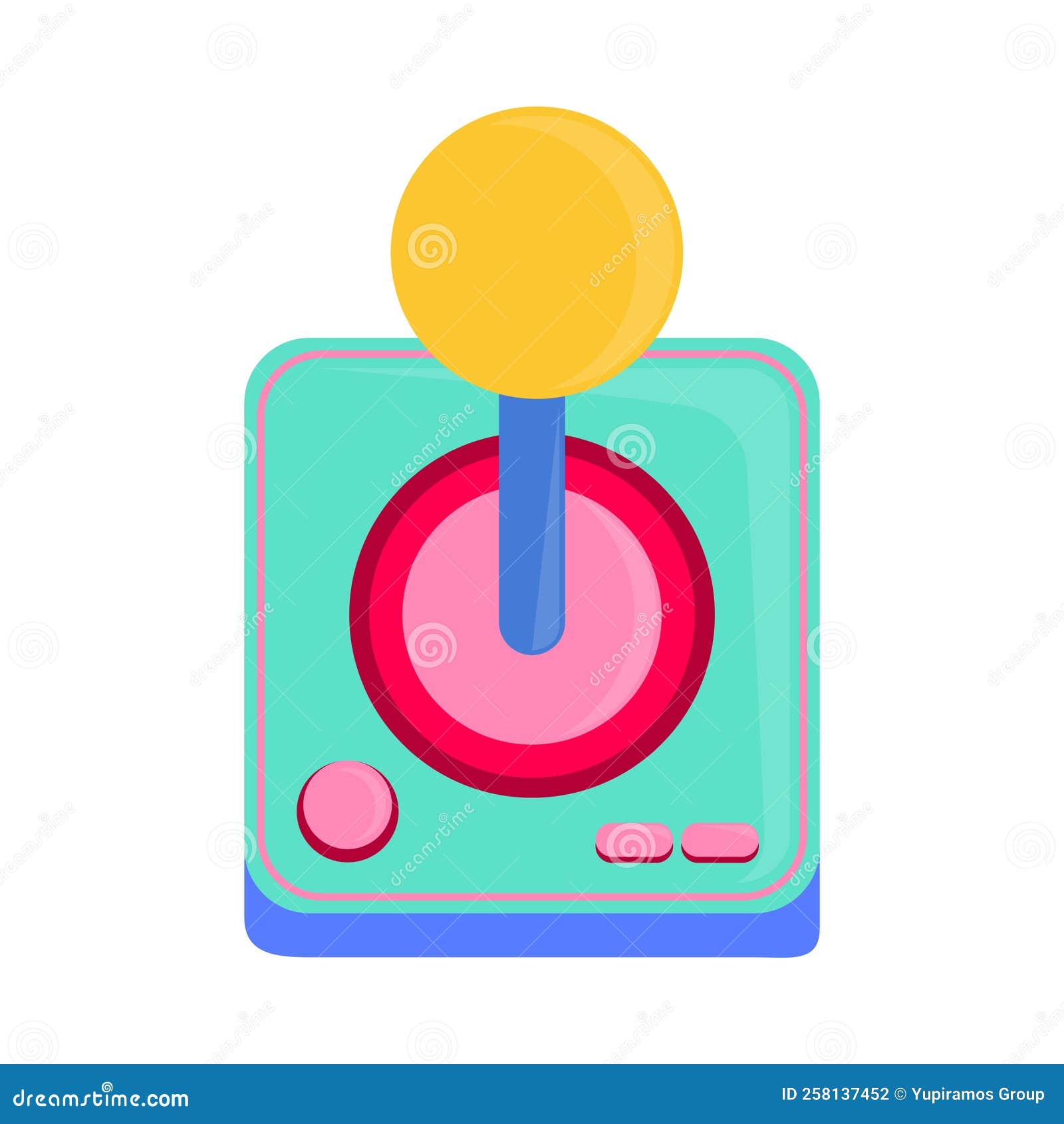 Retro Game Joystick Control Stock Vector - Illustration of ...