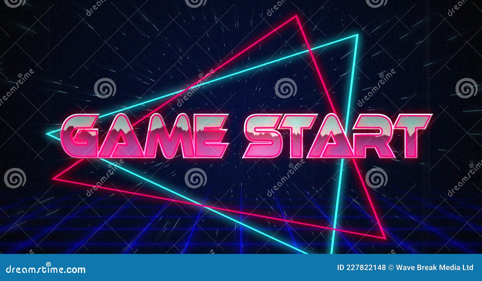 Game Start Message Cartoon Vector | CartoonDealer.com #164602797