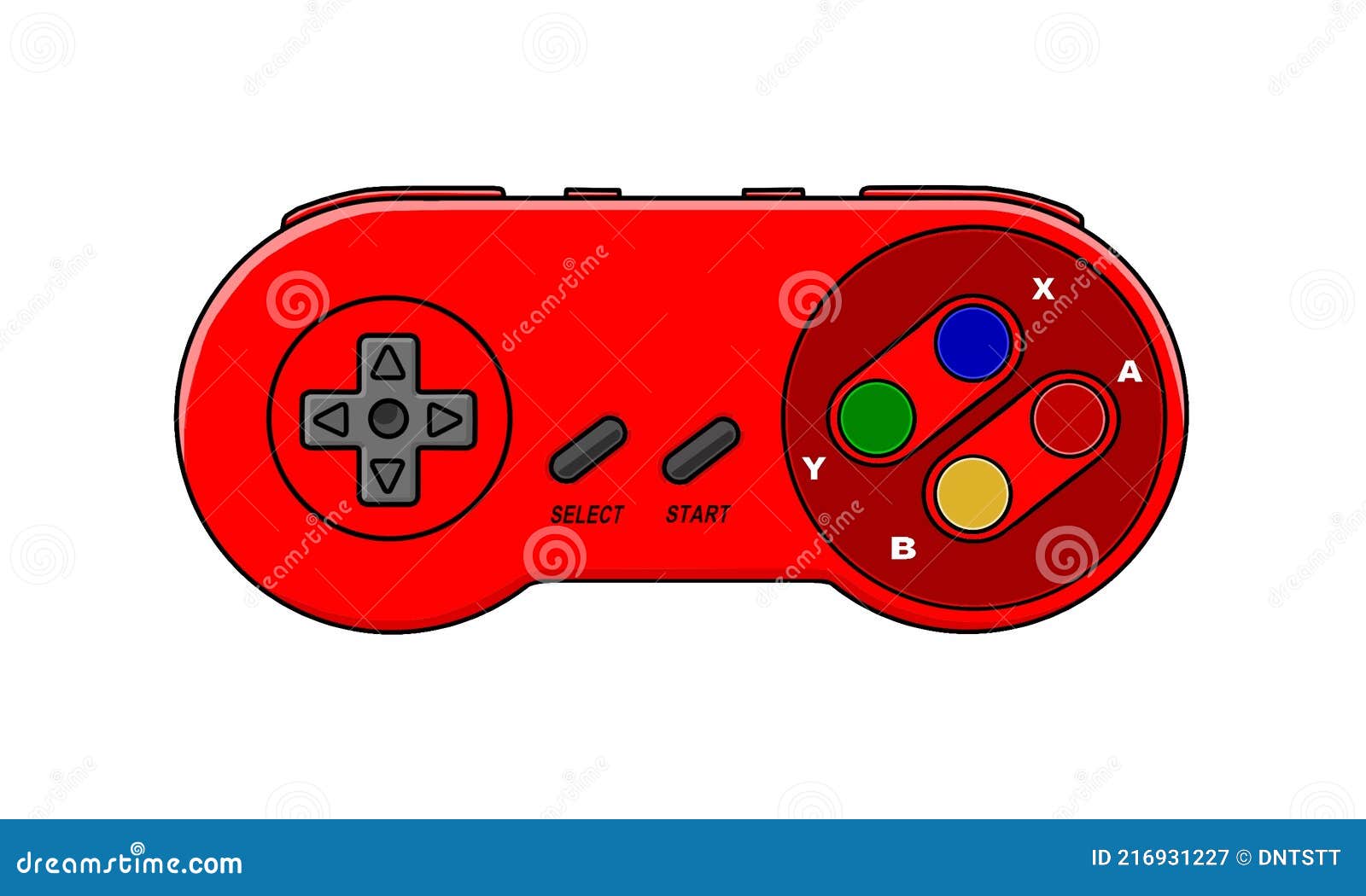 Retro Gamepad From 8-bit Consoles. Generative Ai Illustration ...