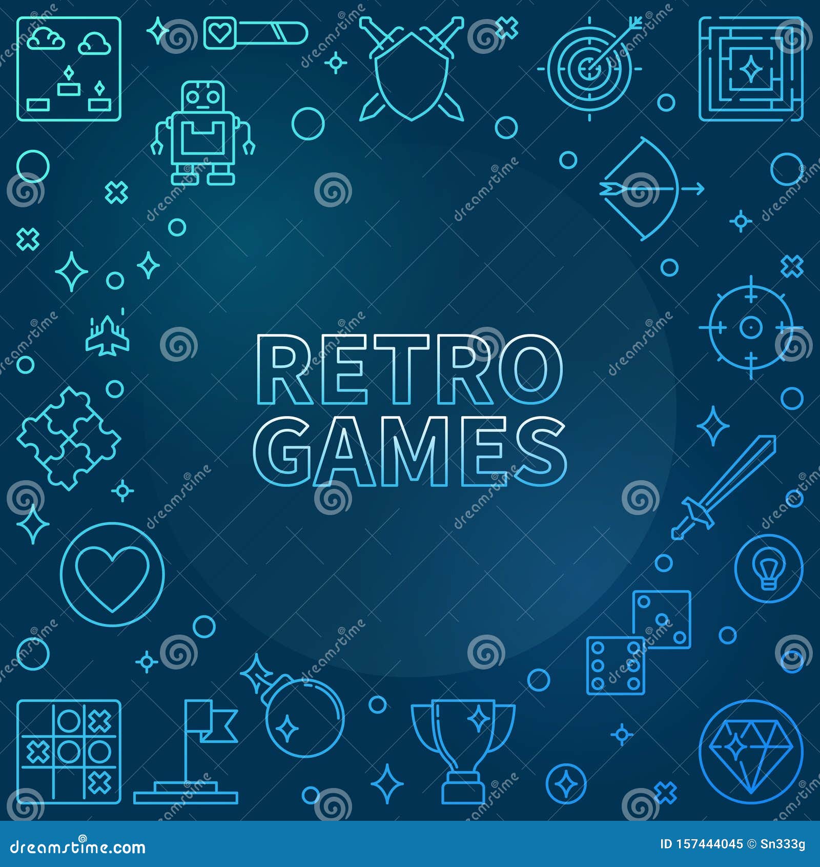 Retro-games (Vector) | CartoonDealer.com #3193248