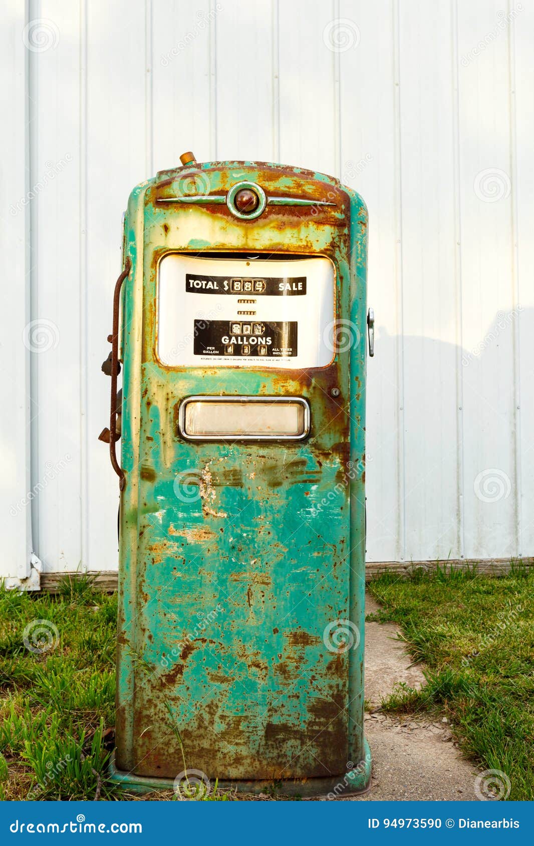 Retro Gas Pump stock photo. Image of transportation, fashioned - 94973590