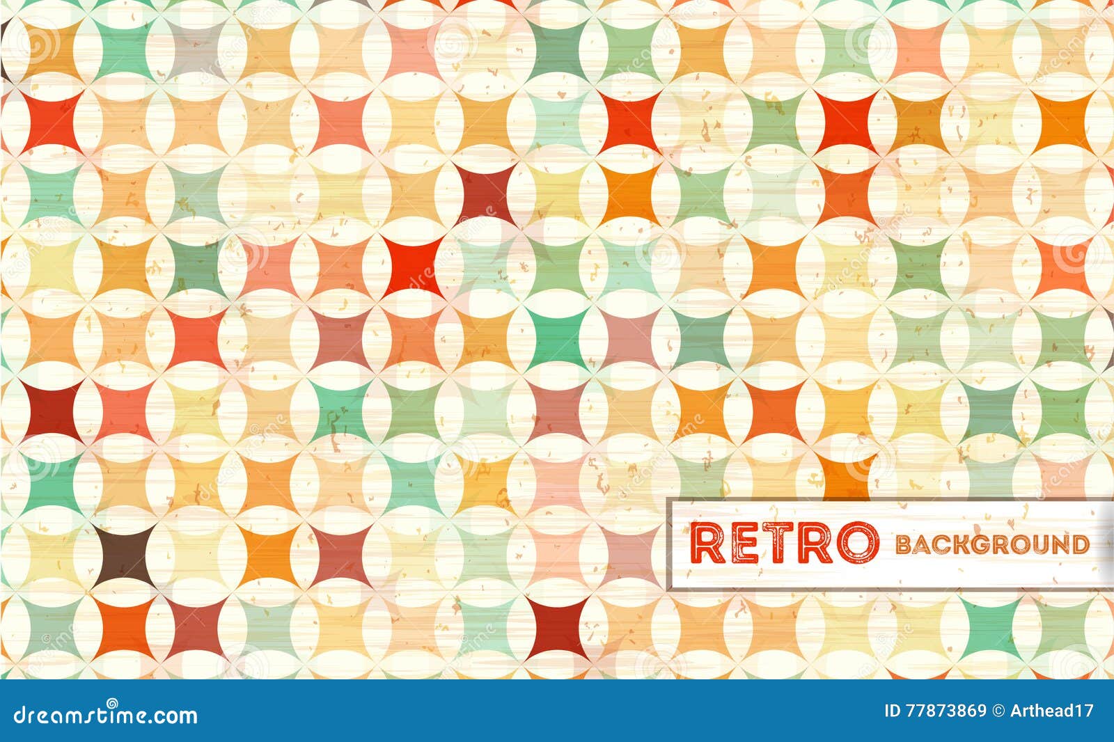 Retro geometric background stock vector. Illustration of design - 77873869