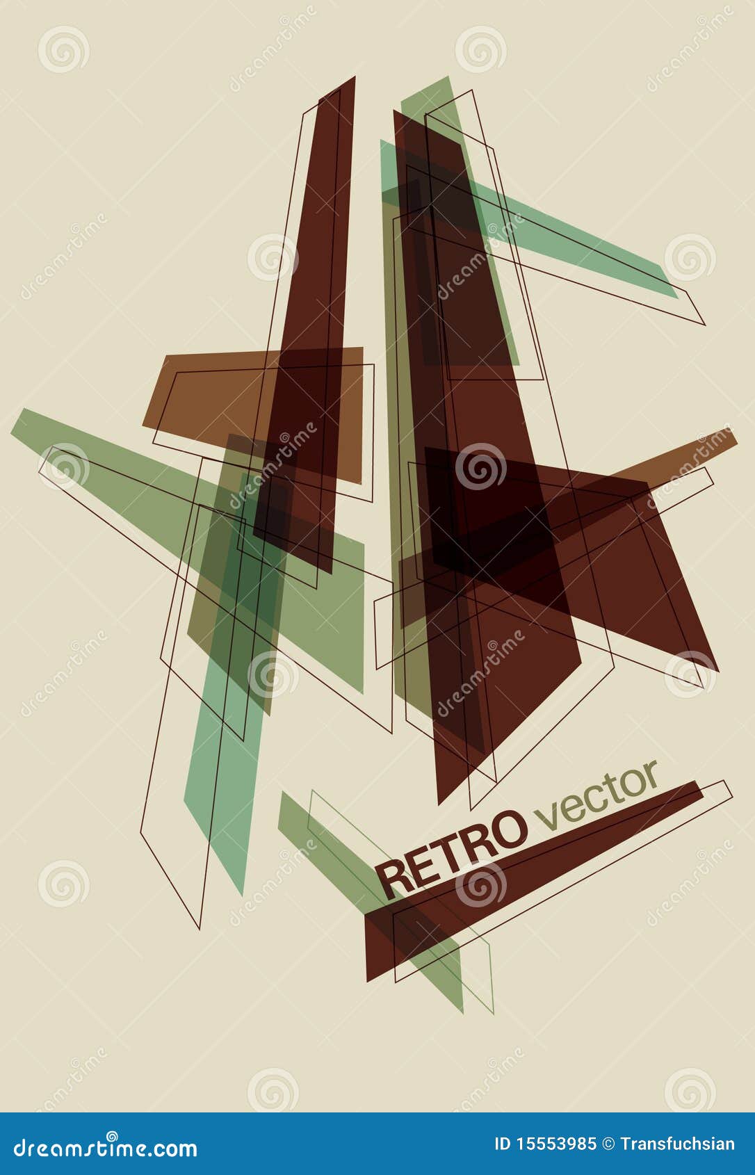 Retro Geometric Shape Background Stock Vector - Illustration of ...