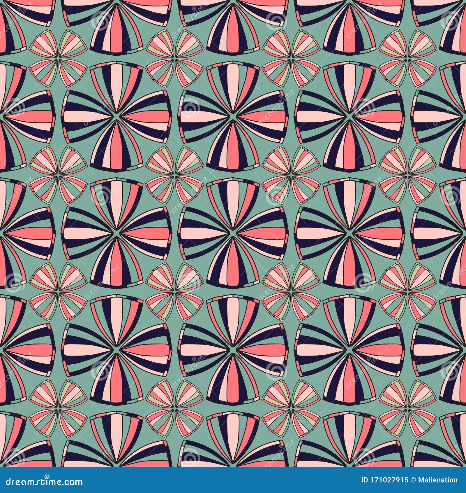 Retro Geometry Pattern. Tile and Wallpaper Design Stock Vector ...