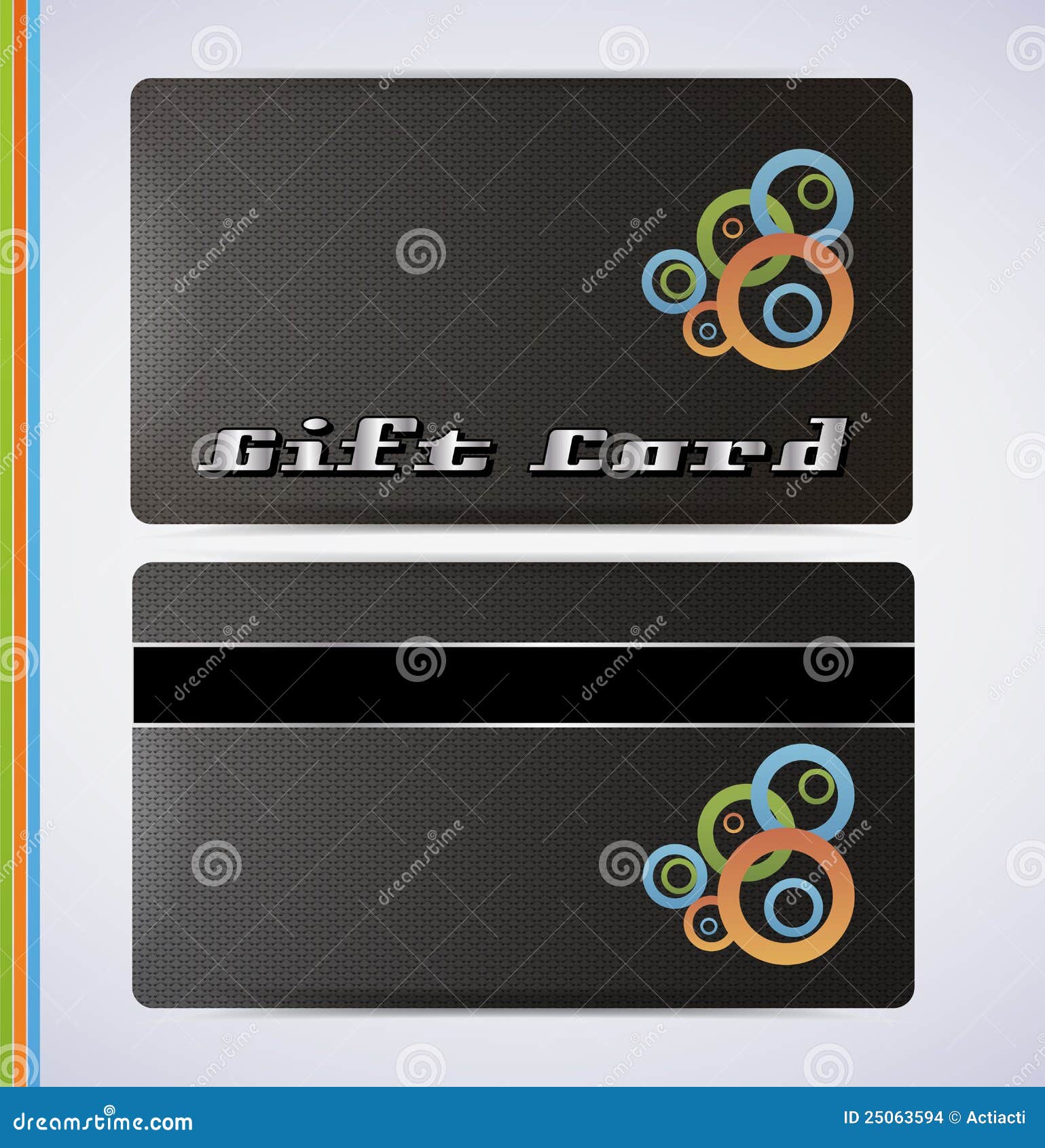Retro Gift Card stock illustration. Illustration of futuristic - 25063594