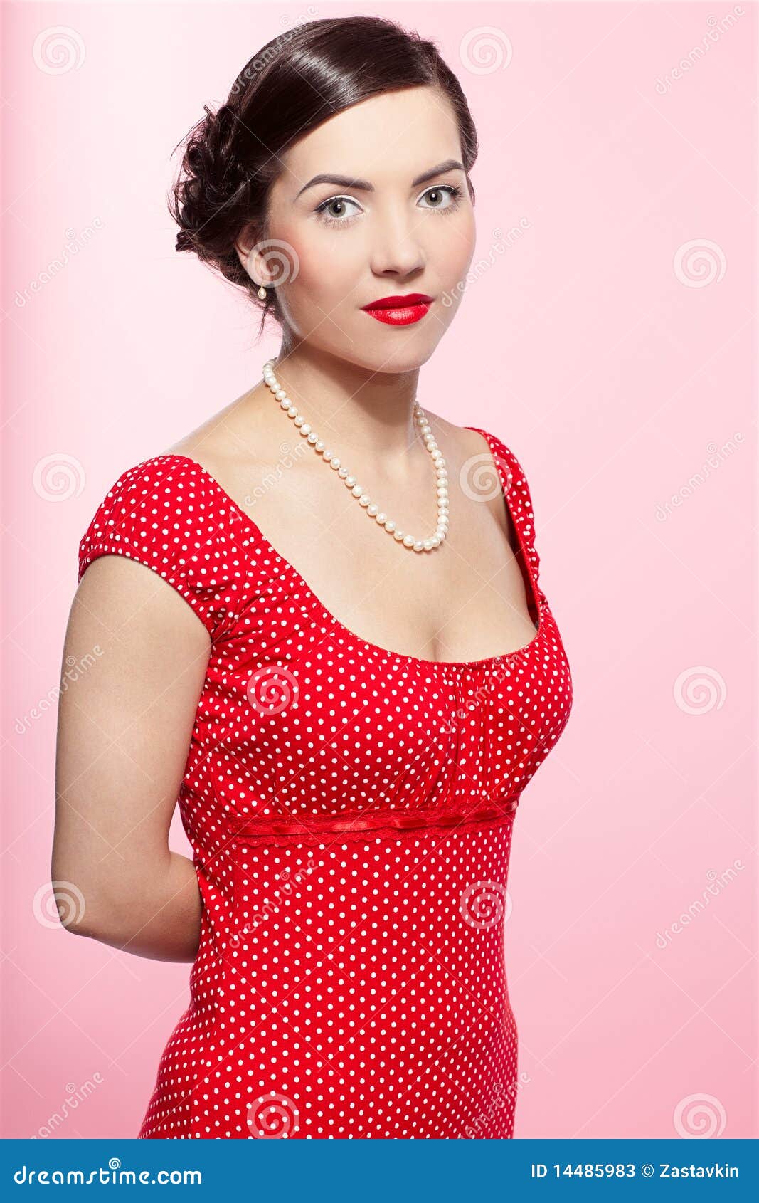 Retro girl stock image. Image of white, fashion, young - 14485983